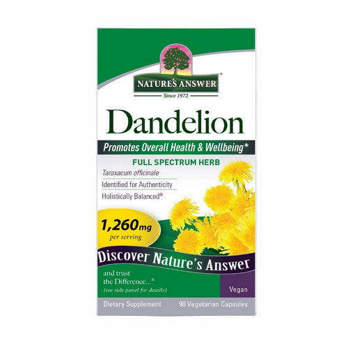 Dandelion 90 Veg Caps by Nature's Answer – GreensNutrition