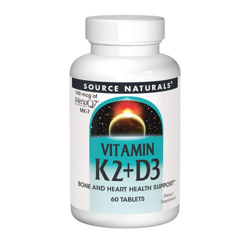 Vitamin K2 Plus D3 60 Tabs by Source Naturals – GreensNutrition